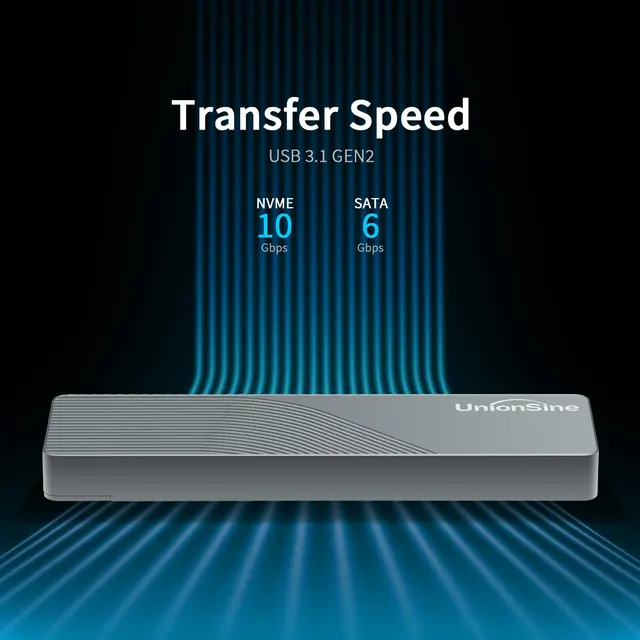 Caja SSD de doble protocolo: transferencia de datos de alta velocidad y ...