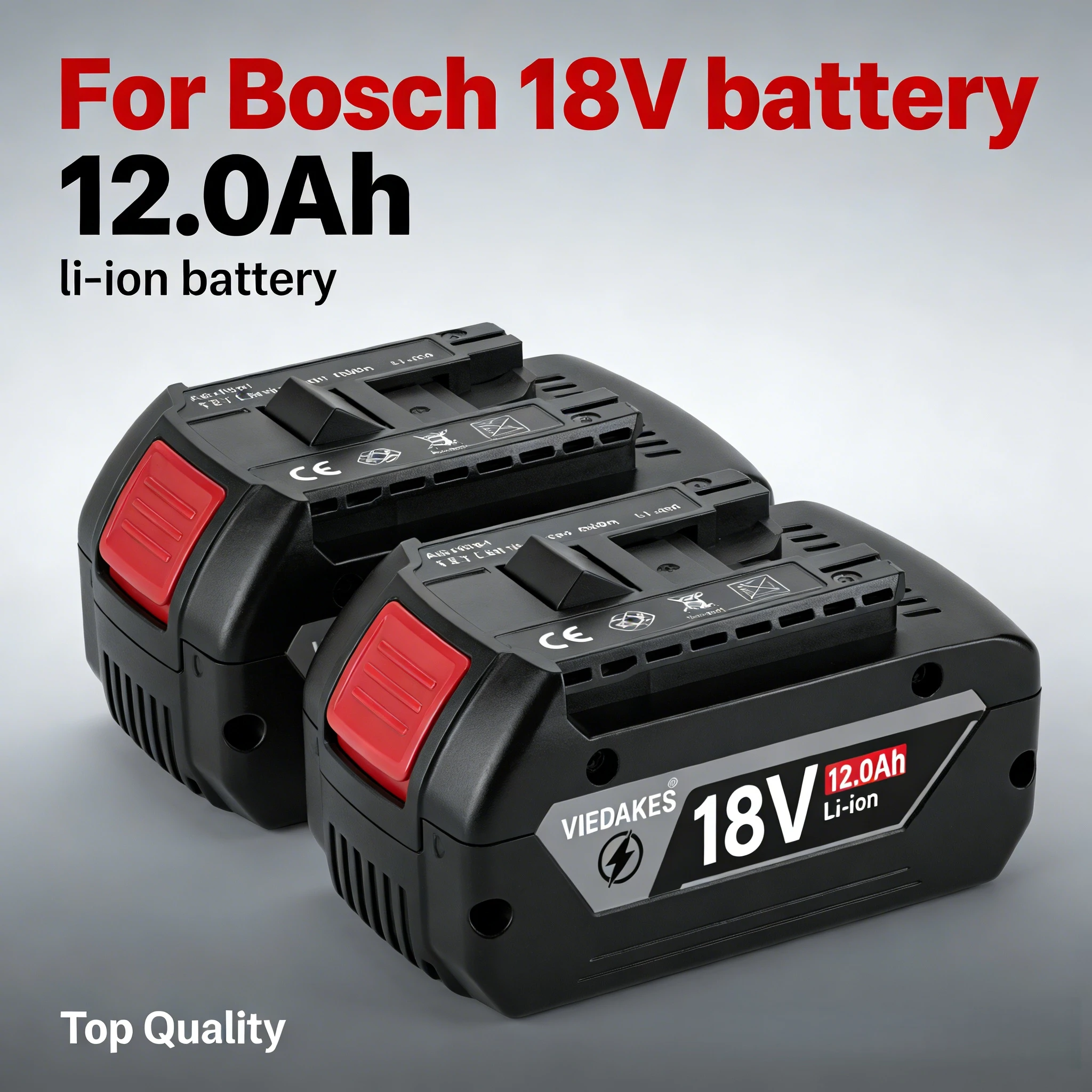 New 18V 12.0AH professional lithium battery for Bosch BAT609 BAT609G ...