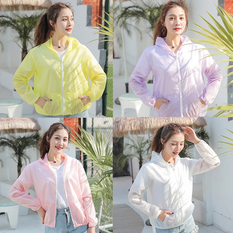 Jacket Women Summer Sun Protection Coat Anti-UV Quick Dry Sports ...
