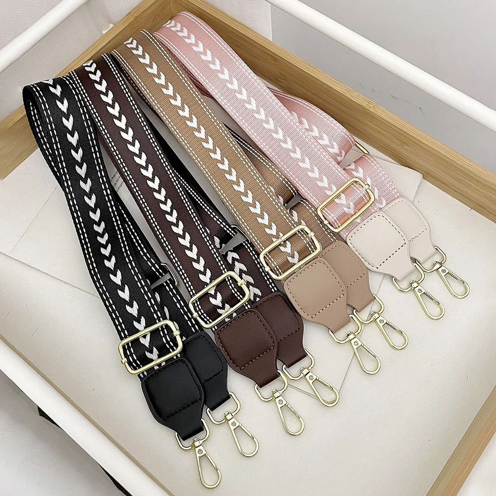 Women-Boho-Shoulder-Strap-Wide-4cm-Jacquard-Shoulder-Strap-Adjustable ...