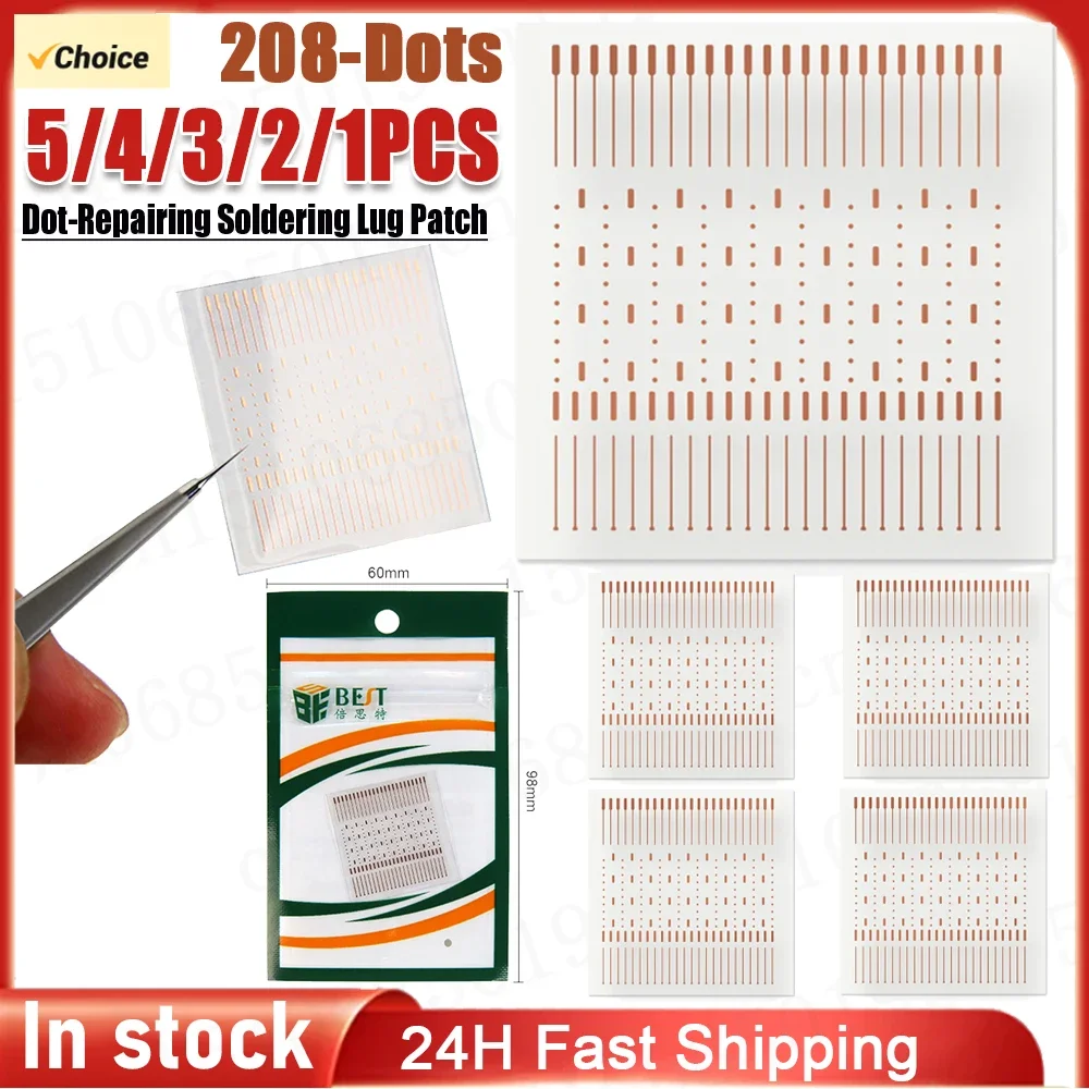 208-Dot-Repair-Spots-Jumper-Wire-Spot-Fixing-Soldering-Lug-Solder-Sheet ...