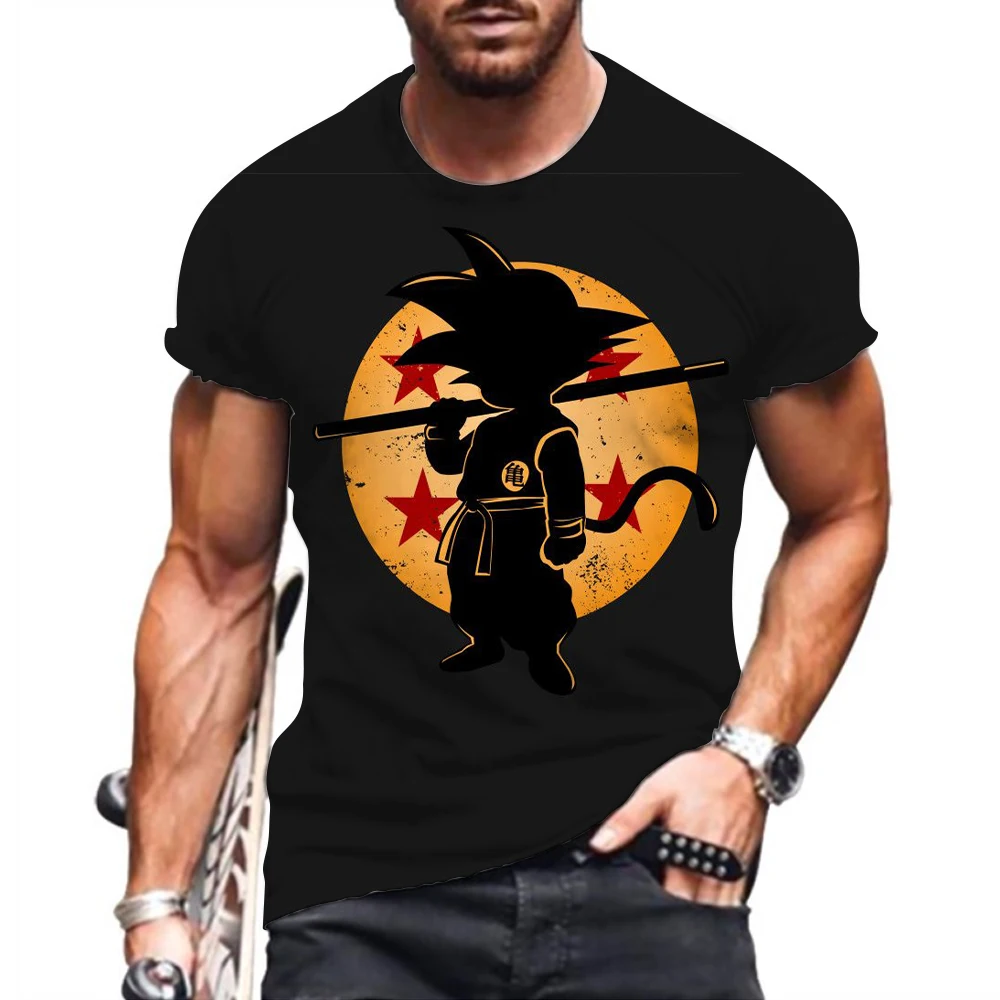 Camiseta-de-Dragon-Ball-Z-para-hombre-camisa-de-estilo-Harajuku-Goku ...