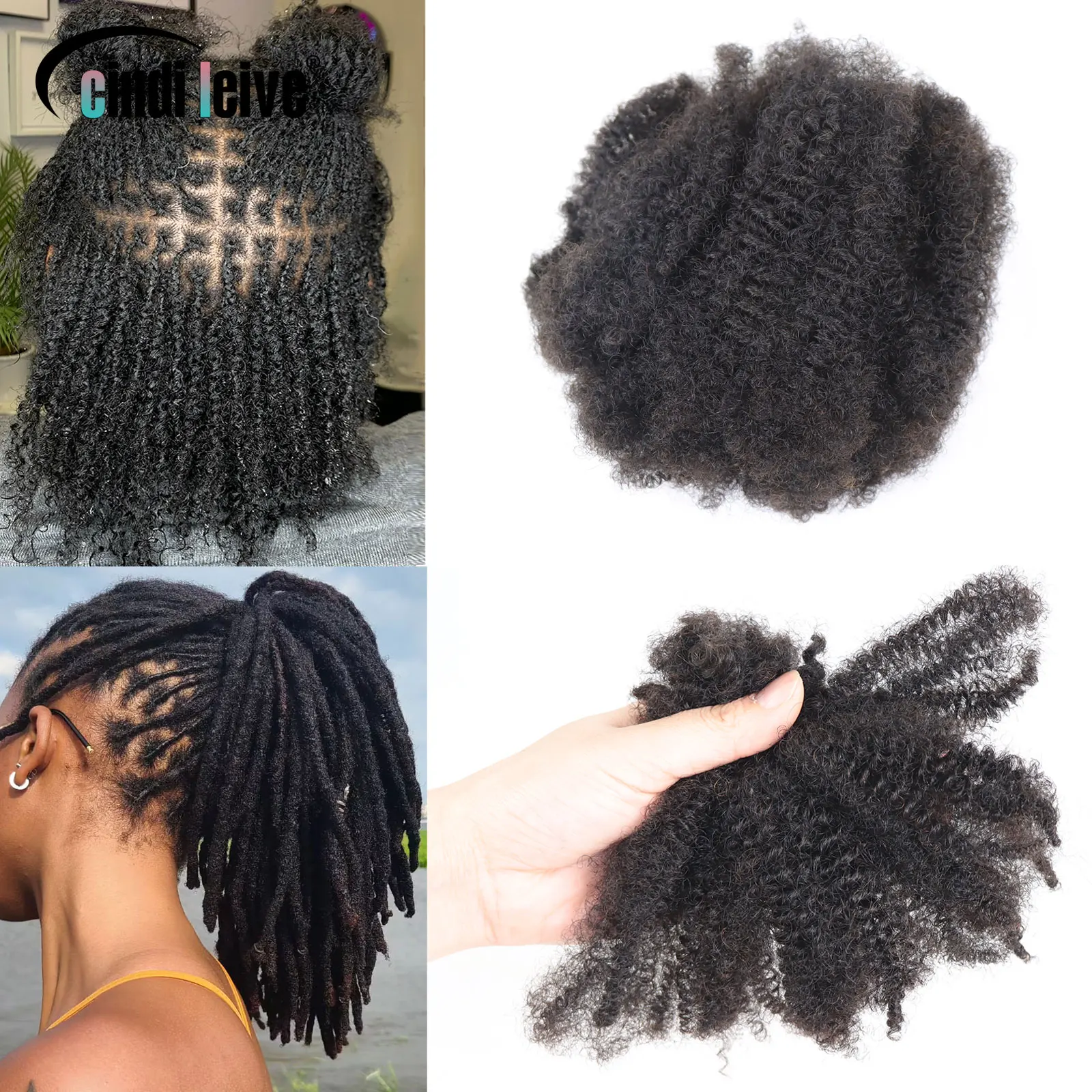 50g-Natural-Black-Afro-Kinky-Curly-Bulk-Human-Hair-For-Braiding-Crochet ...