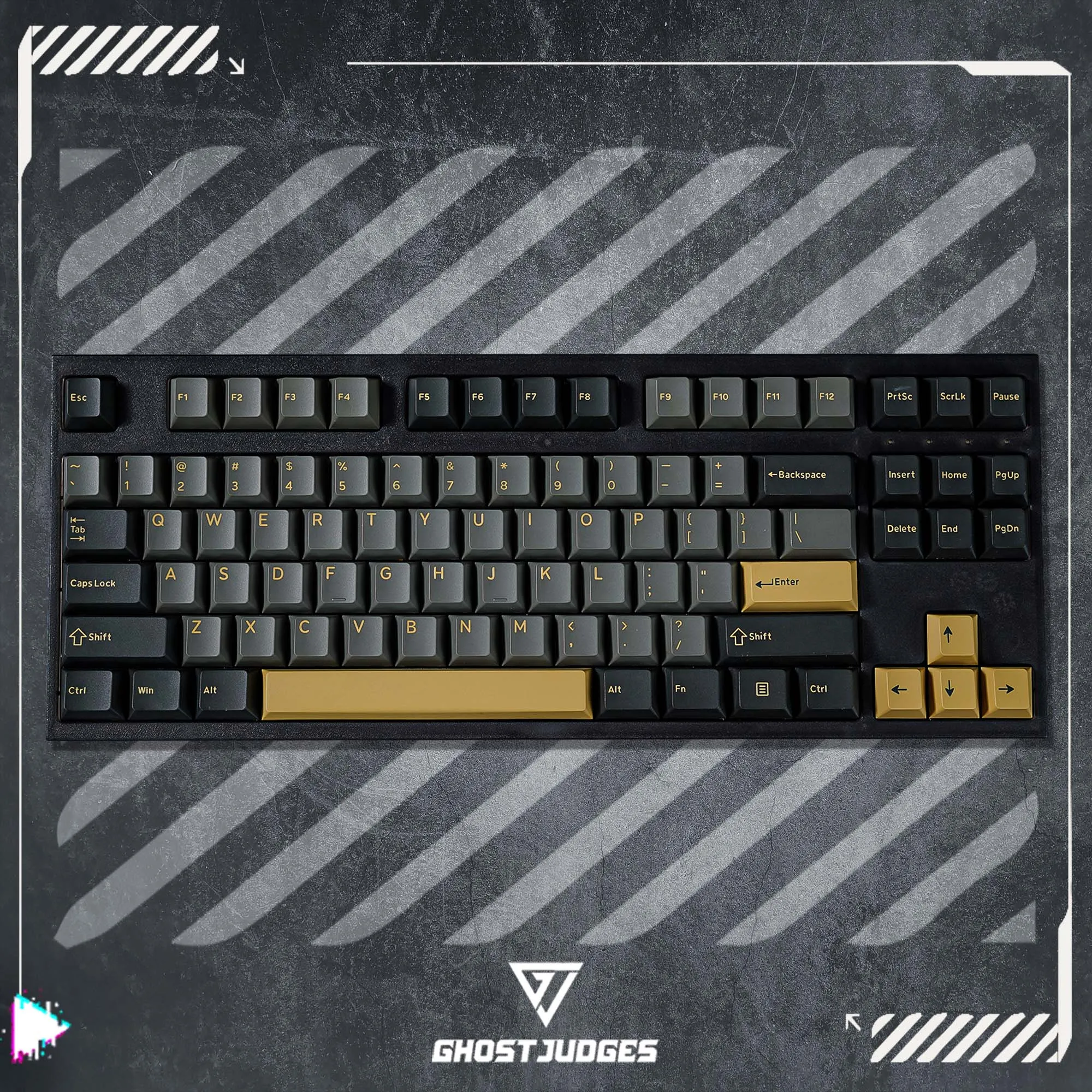 Ghost Judges Gj Shimmer Dim Light Colorway Cherry Pbt Doubleshot Keycap ...