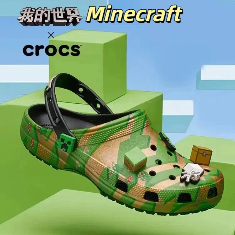 Original-Crocs-x-Minecraft-Kids-Kawaii-Cute-Girls-Boys-Sandals-Children ...