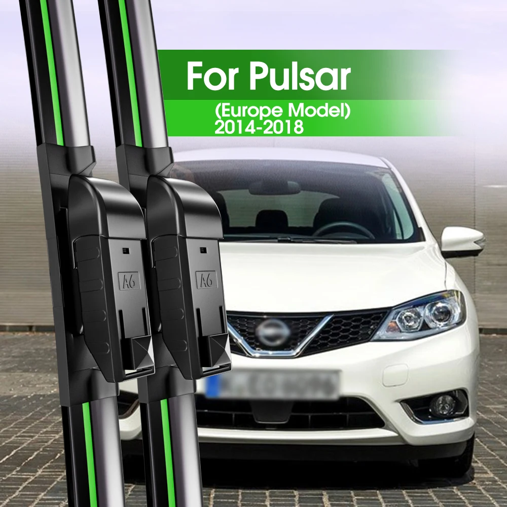 2pcs-Front-Windshield-Wiper-Blades-For-Nissan-Pulsar-C13-Europe-Model ...