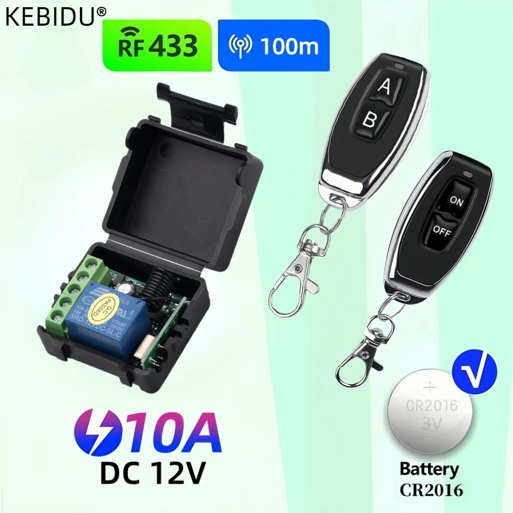 433-Mhz-Uniwersalny-prze-cznik-zdalnego-sterowania-bram-DC-12V-10A ...