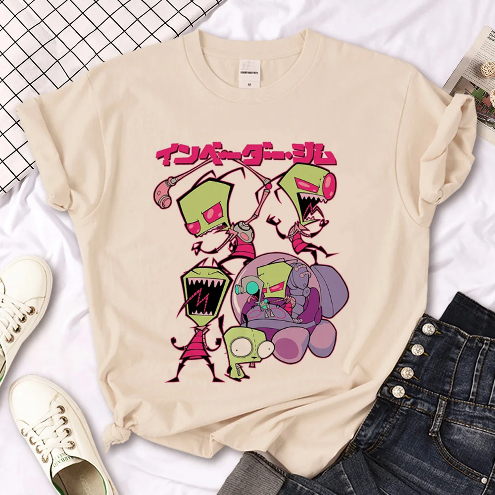 Camiseta-gr-fica-de-Invader-Zim-para-mujer-camisetas-para-ni-a-ropa-de ...