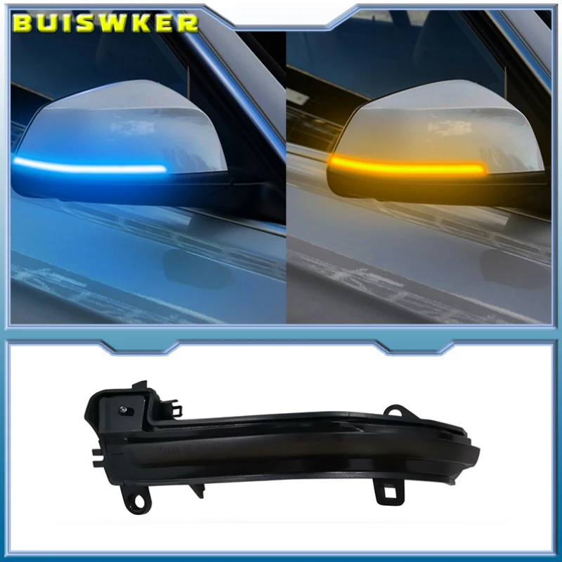 Black-LED-Dynamic-Turn-Signal-Light-Side-Mirror-Flashing-Light-for-BMW ...