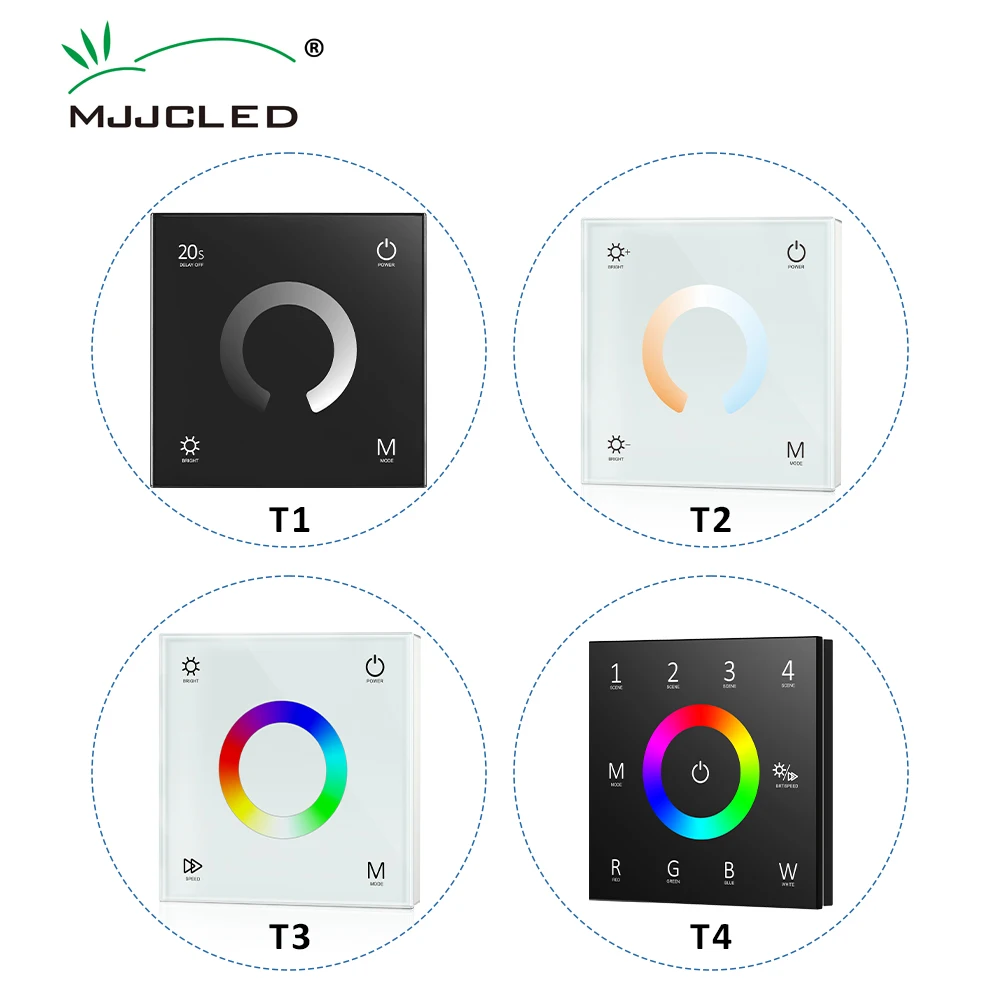 LED-Dimmer-Controller-4CH-12V-24V-Costant-Voltage-EU-Mounted-Glass ...