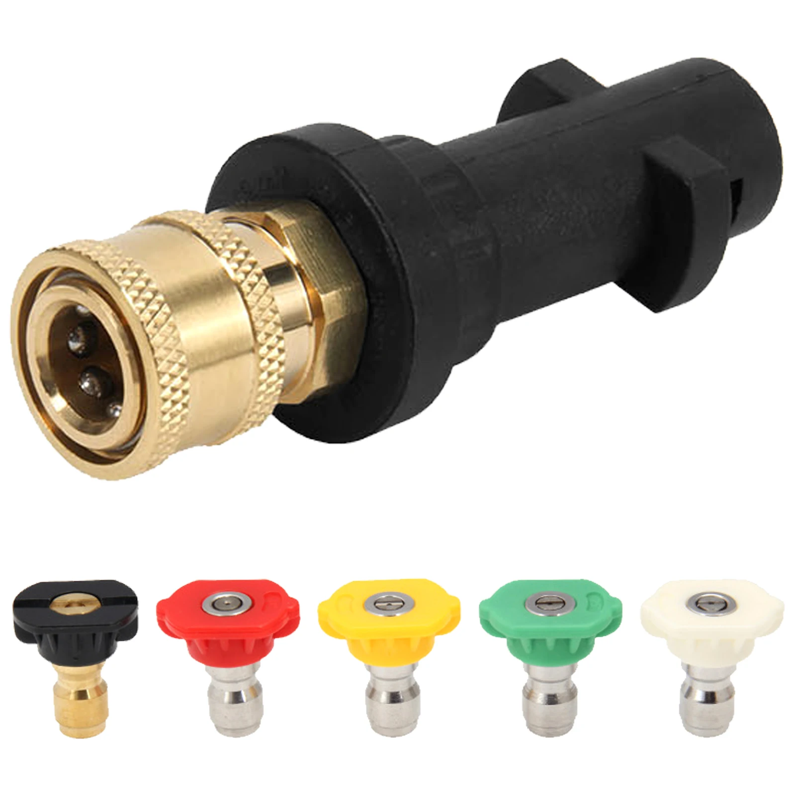 6pcs-With-5-Nozzles-Pressure-Washer-Adapter-Kit-Replacement-Multi ...