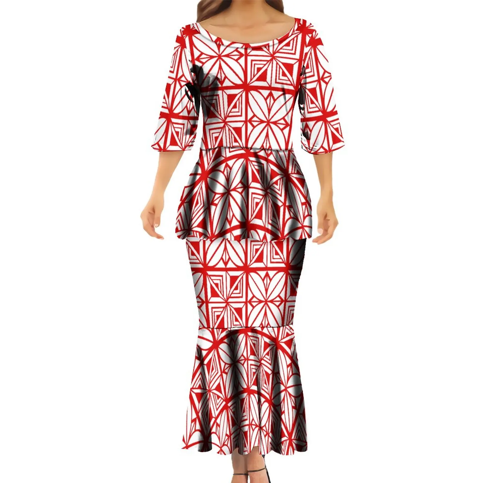 Newest-Puletasi-Style-For-2024-Samoa-Puletasi-For-Middle-Age-Woman-Pink ...