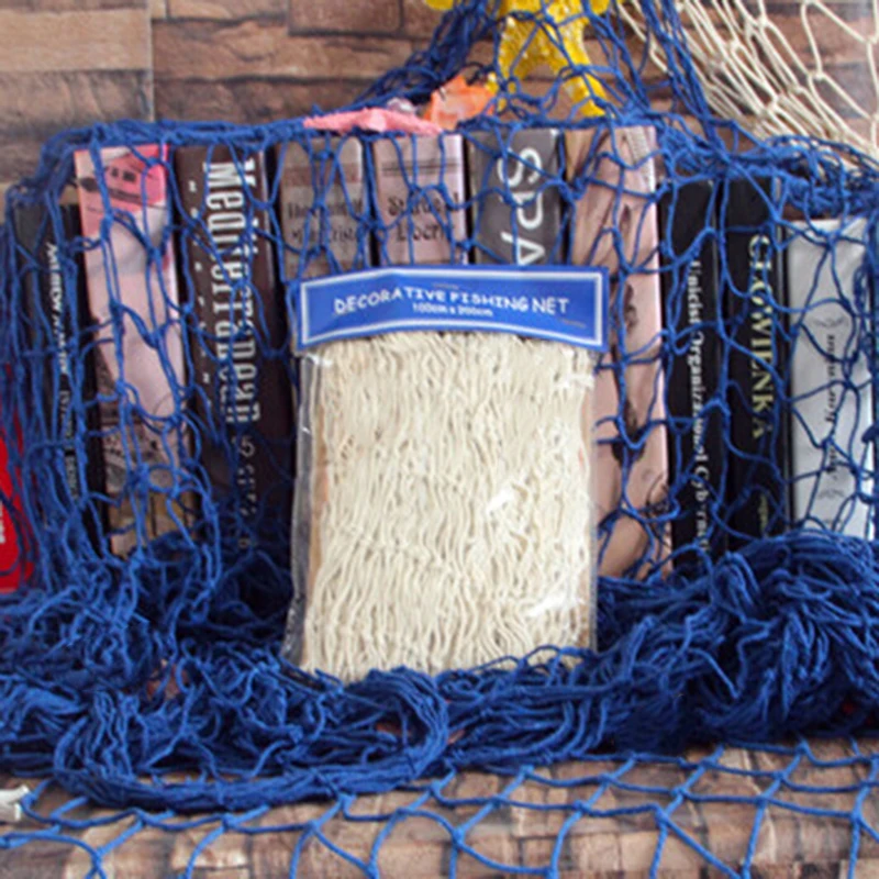 Ceative Decor Nets Hemp Rope Mediterranean Hanging Net Wall Decor Room ...