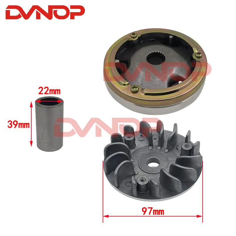 Variator-Set-with-Copper-Rollers-For-Suzuki-AG50-Sepia-zz-AG100-V100 ...