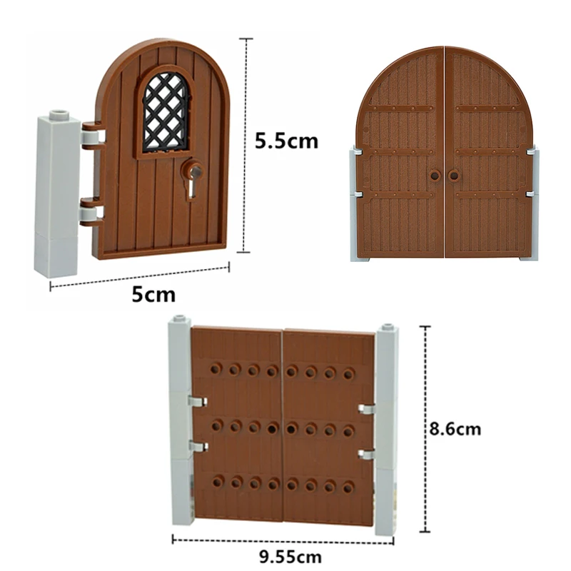 1Set Doors Bricks 2400 87601 1x5x10 Door Moc Building Blocks Gate DIY ...