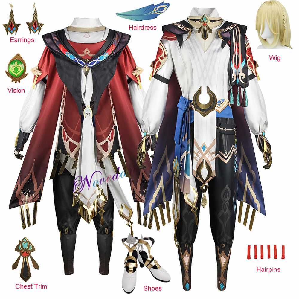 Game Anime Genshin Impact Cosplay Kaveh Cosplay Oversize Outfit Shoes ...