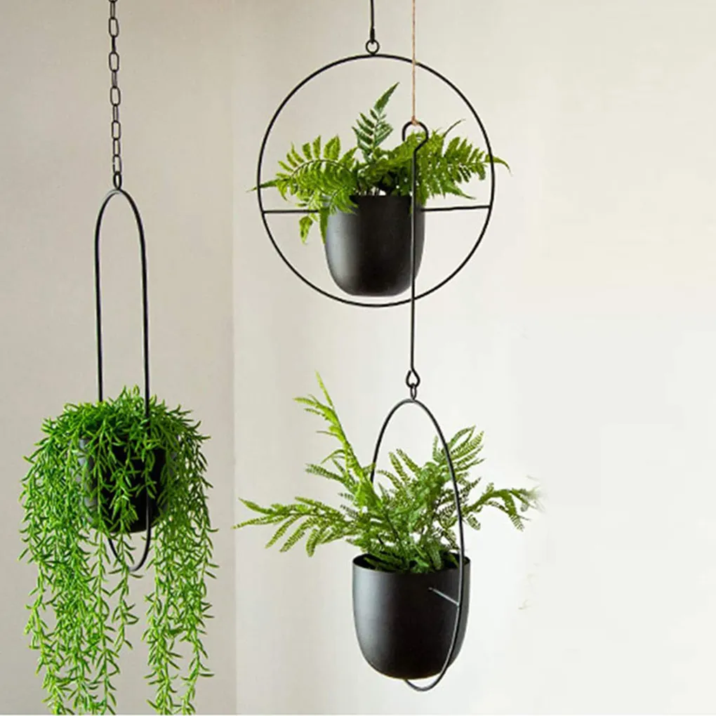 Maceta colgante de estilo Simple para el hogar, cesta de flores ...