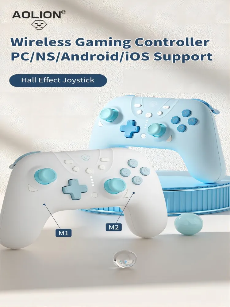 Aolion-Wireless-Hall-Effect-Controller-Joystick-Gamepad-For-Nintendo ...
