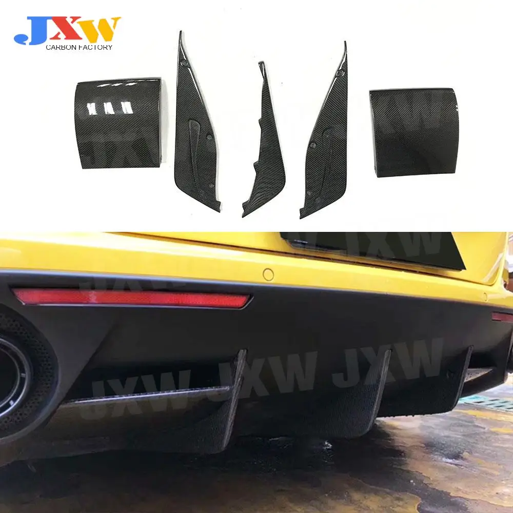 5PCS Car Rear Boot Lip Wing Spoile Carbon Fiber for Ferrari California ...