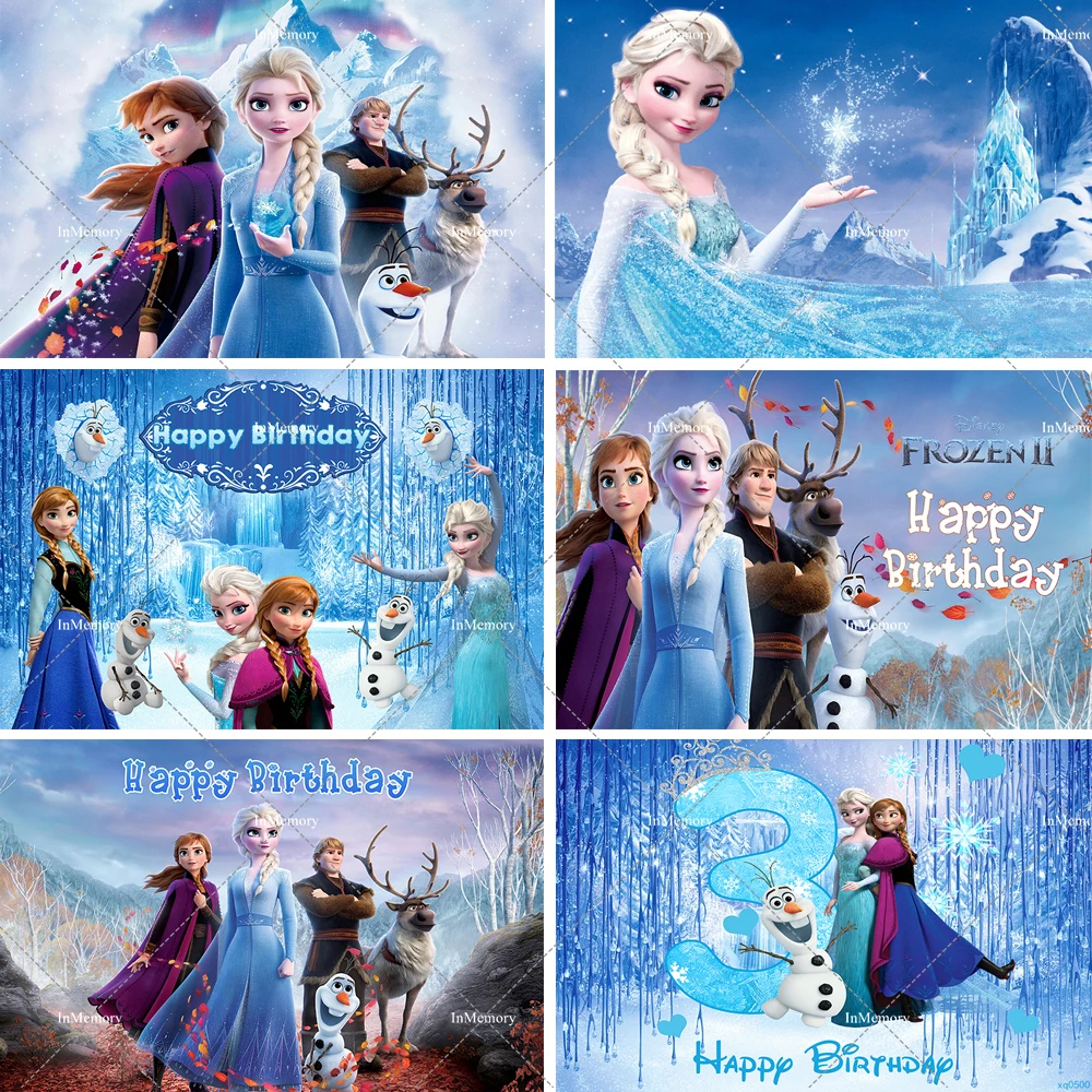 Disney-Frozen-Elsa-Anna-Princess-fiesta-de-cumplea-os-para-ni-as-Fondo ...