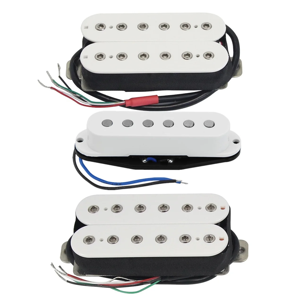Fleor-conjunto de humbucker captador alnico 5, 3 partes, única bobina ...