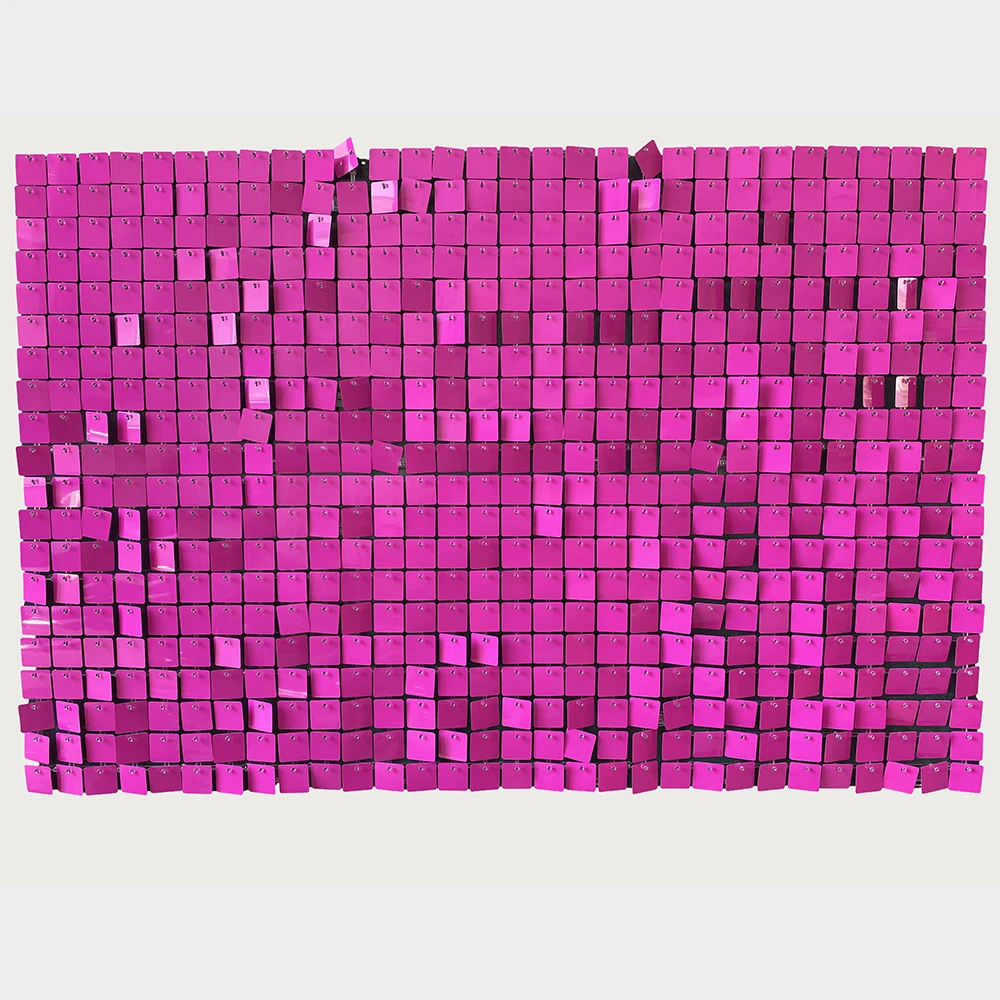 3FTx6FT-Shimmer-Wall-18Pcs-Hot-Pink-Sequins-Panels-Shimer-Wall-Backdrop ...