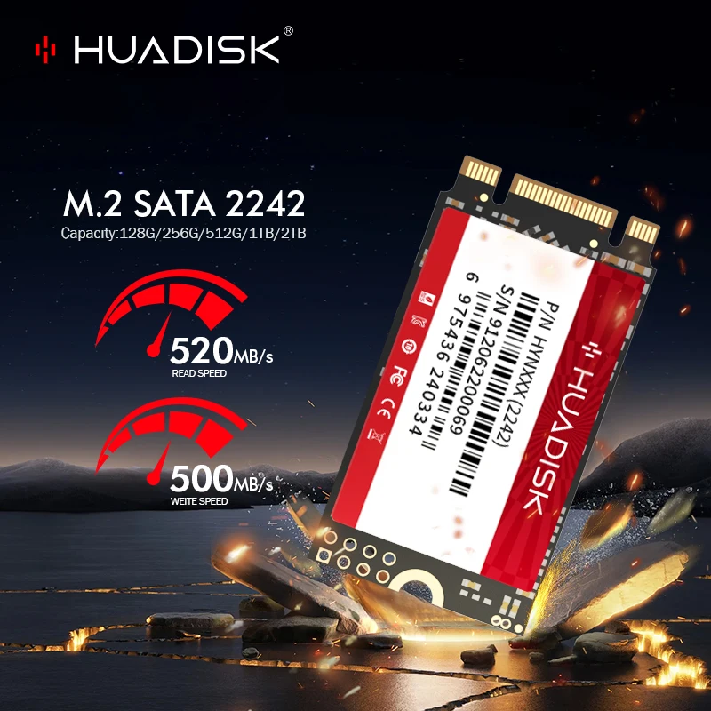 HUADISK-ssd-M2-SATA-512GB-1TB-Solid-State-Drive-SATA-3-128GB-256GB-SSD ...