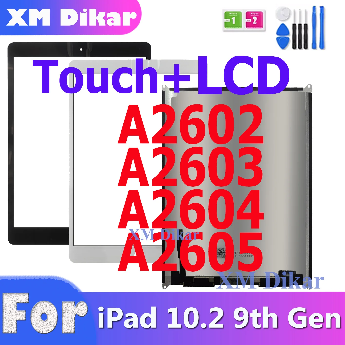 NEW-Tested-10-2-New-LCD-For-iPad-2021-9th-Gen-A2602-A2603-A2604-A2605 ...