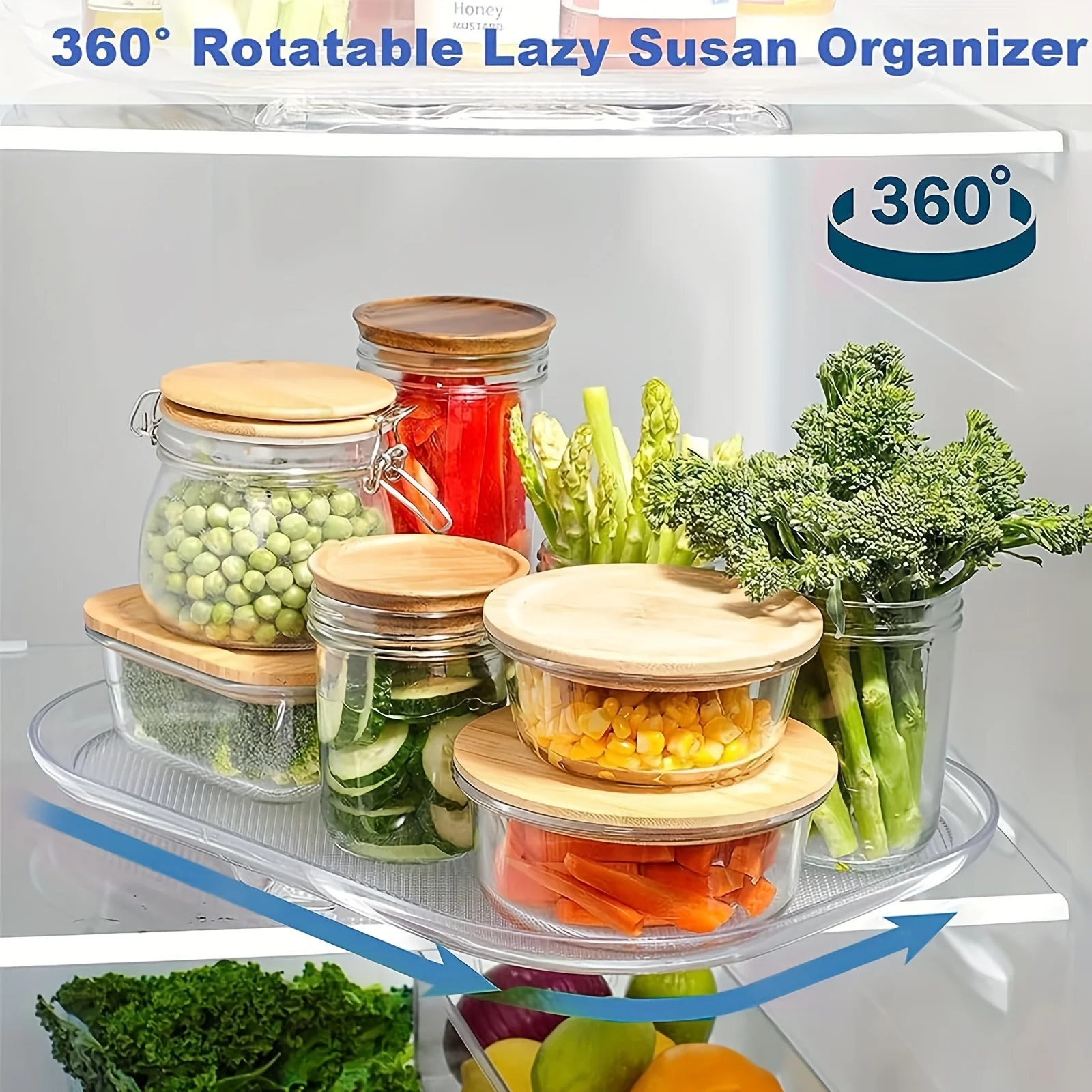 Turntable-Organizer-Lazy-Susan-For-Refrigerator-360-Rotatable-Rectangle ...