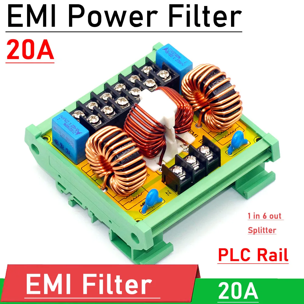Filtro-EMI-de-potencia-de-riel-PLC-de-20A-110V-220V-potencia-de-CA ...