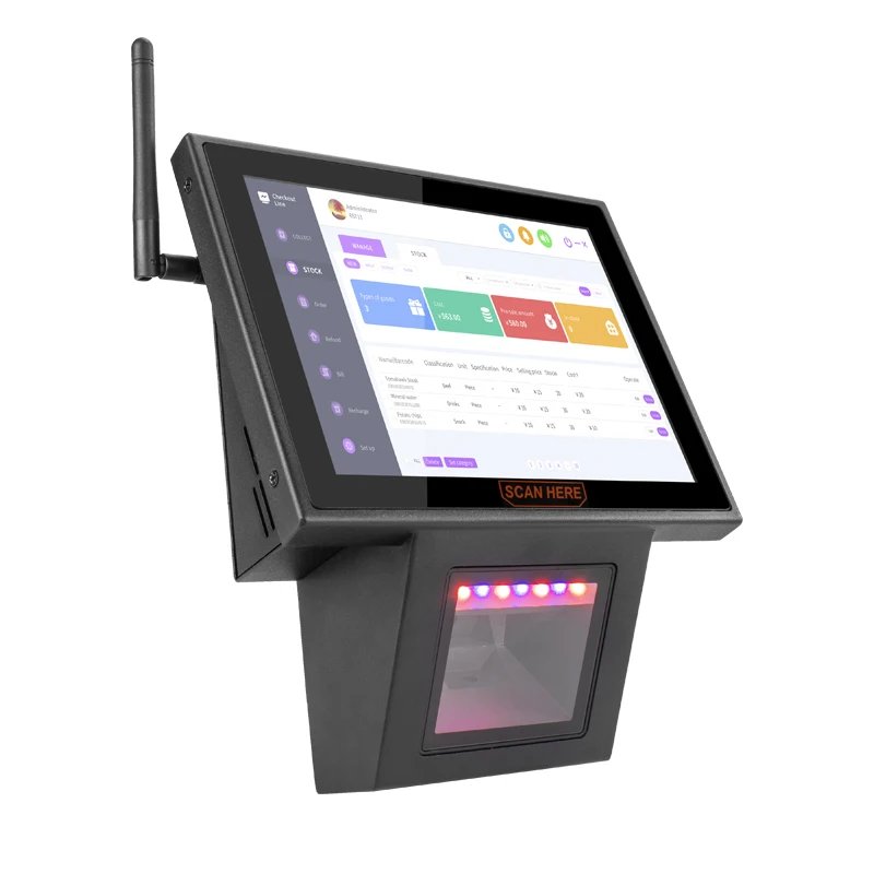 8-inch-Windows-OS-POS-System-Touchscreen-Price-Checker-For-Supermarket ...