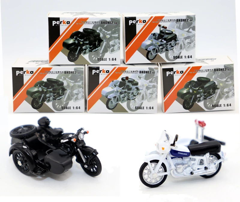 New 1:64 Motorcycle 750 Side Three Wheeled Motorbike Military Police ...