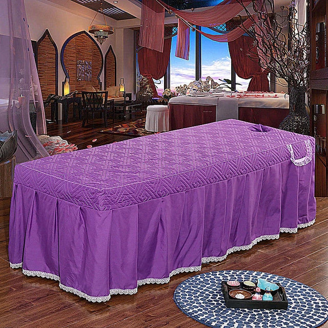 Single Bedspread Beauty Bed Bedspread Massage Bed Bedspread Bed Skirt ...