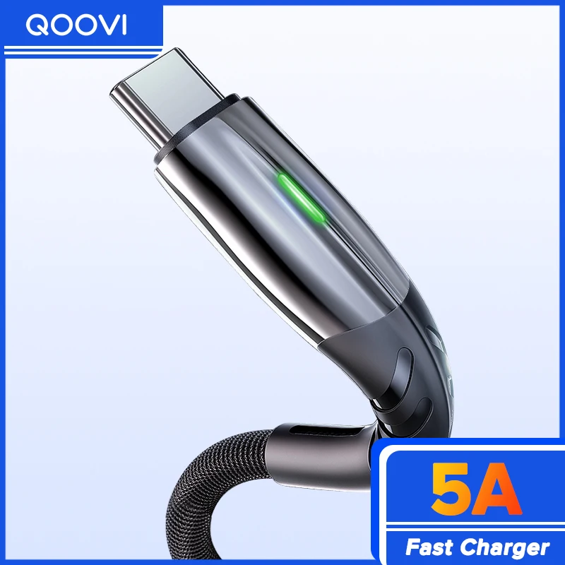 QOOVI-5A-USB-Type-C-Cable-Micro-USB-Mobile-Phone-Android-Charger-Type-C ...