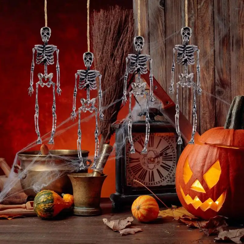 Skeleton-Halloween-Decor-Durable-ABS-Mini-Little-Skeleton-Posable ...