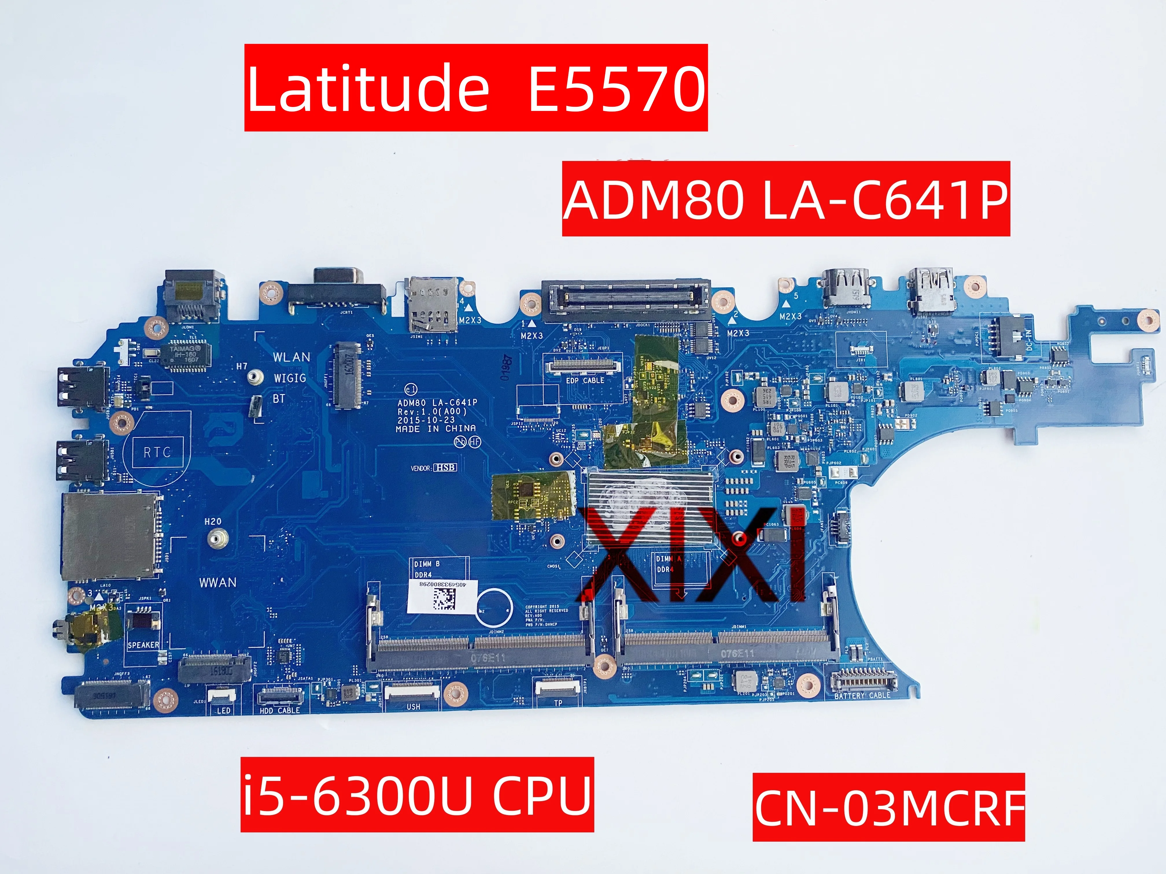 ADM80-LA-C641P-For-DELL-Latitude-E5570-Laptop-Motherboard-With-i3-6100U ...