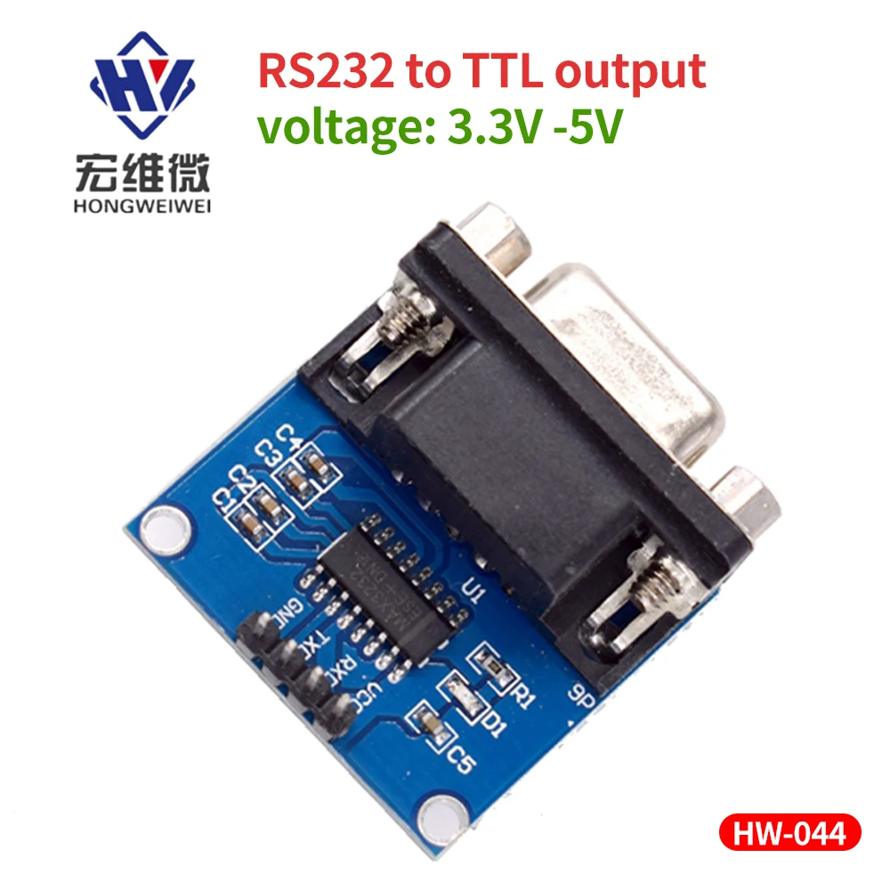 10pcs-MAX3232-RS232-To-TTL-3-3V-5-5V-Female-Serial-Port-Converter ...