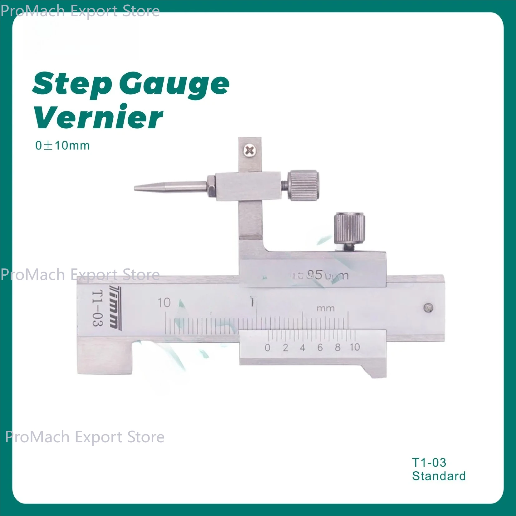 INSTAR Step Gauge Vernier Caliper 0±10mm x 0.05mm Stainless Steel Gag ...