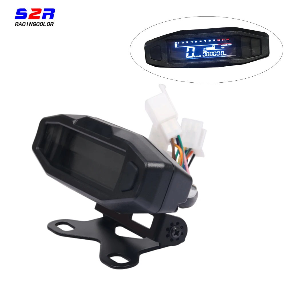 Motorcycle Digital Speedometer Tachometer Dash board Instrument Panel ...