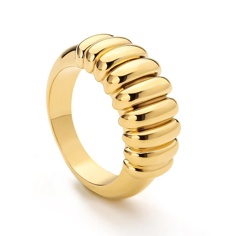 VAROLE-anillos-de-rayas-Punk-para-mujer-joyer-a-de-moda-de-pulido-de ...