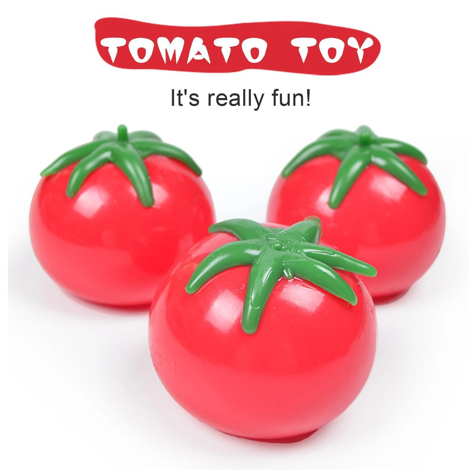 Tomato Squishy Ball | Fidget Toys Tomato | Stress Toy Squishy | Fidget ...