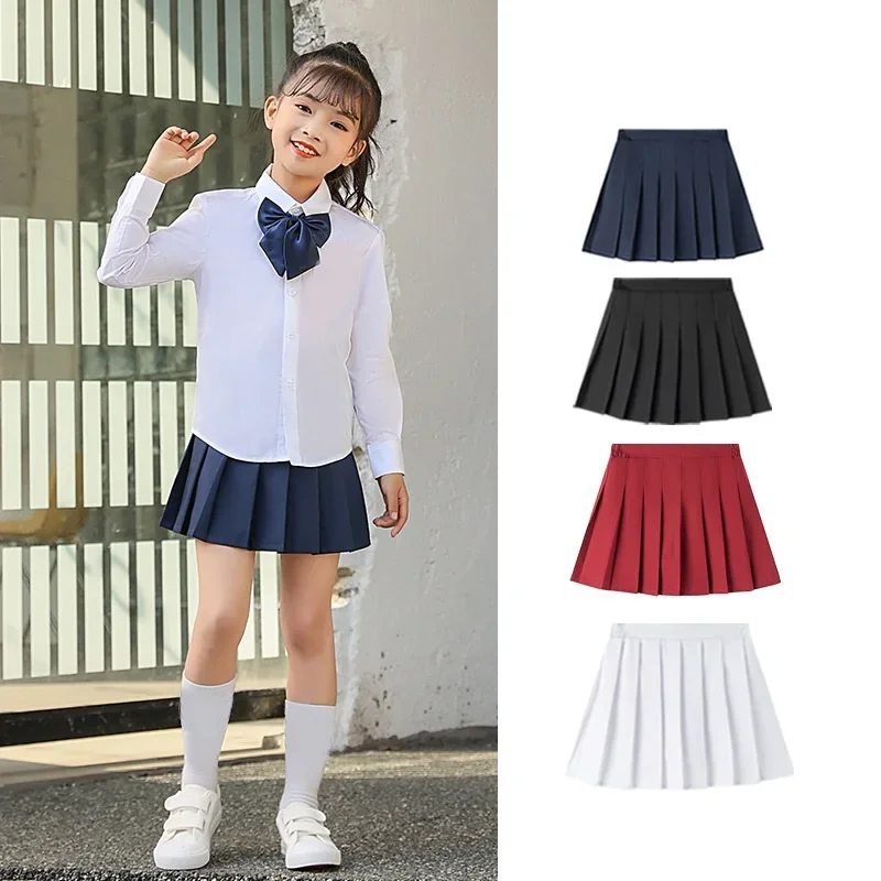 School-Uniform-Children-Short-Skirt-Kids-Pleated-Skirt-Big-Girls ...