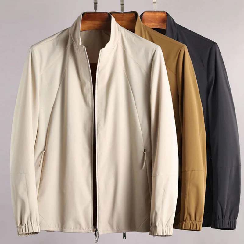 High-end-business-jacket-for-men-Spring-summer-smooth-waterproof-casual ...