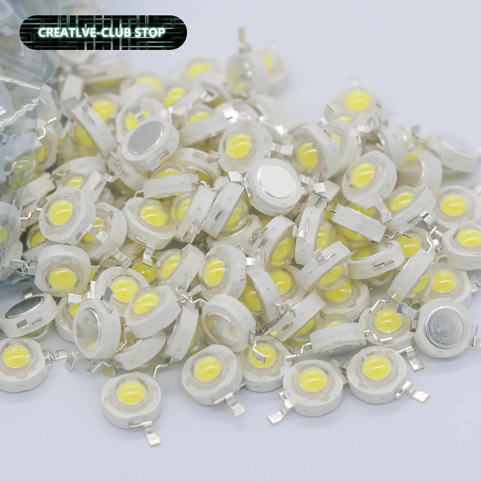 10Pcs LED COB Lamp Chip 1W 300mA 3W 600mA 3.2-3.6V 100-220LM Mini LED ...