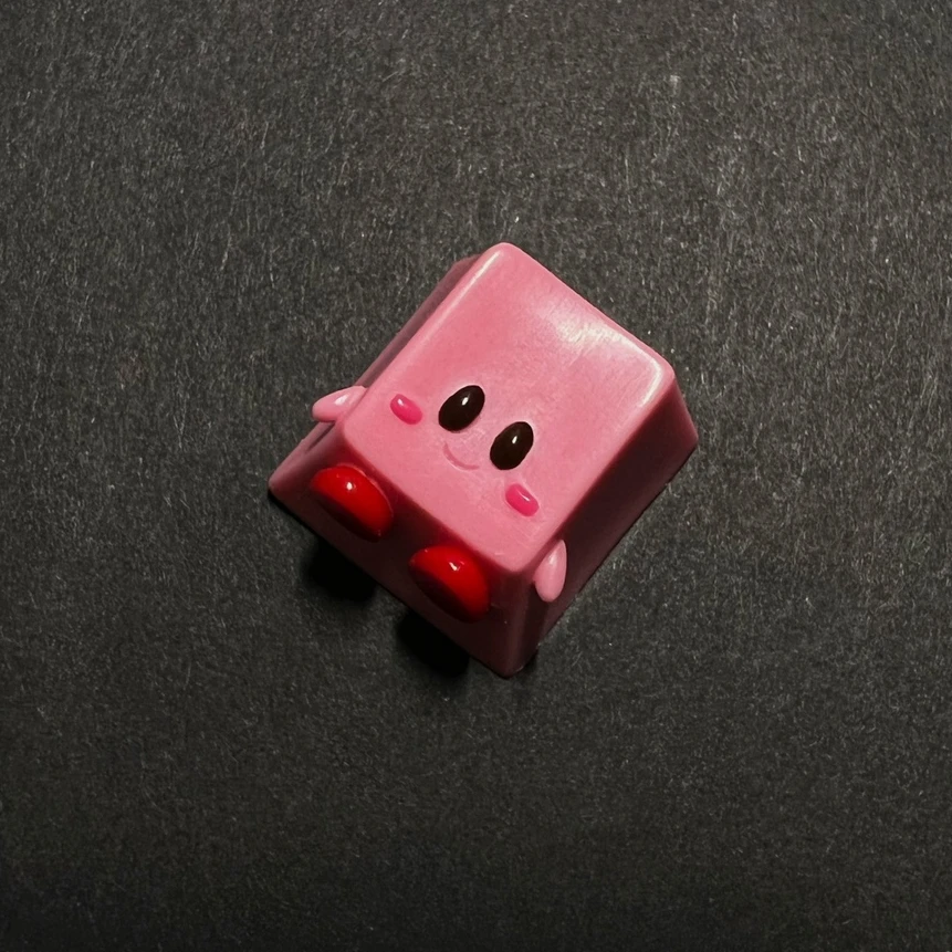 Handmade-Personality-Cute-Pink-Pudding-Square-Box-Design-Resin-Keycaps ...