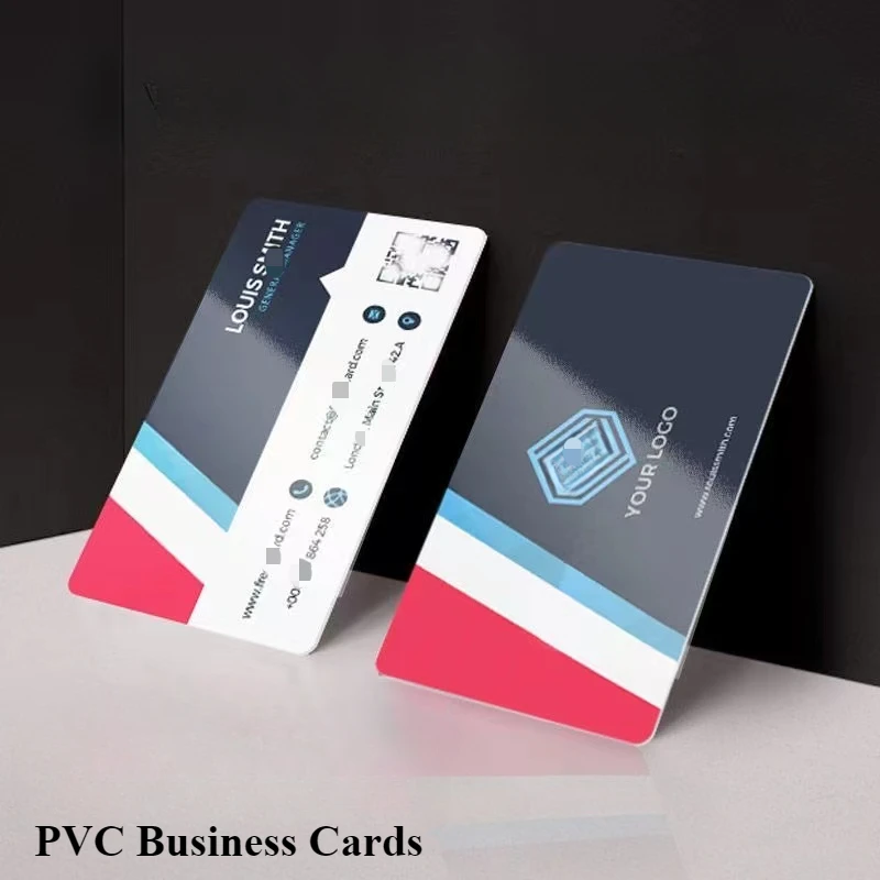 100/200/500pcs PVC Business Card Personalized Free Design Colorful ...