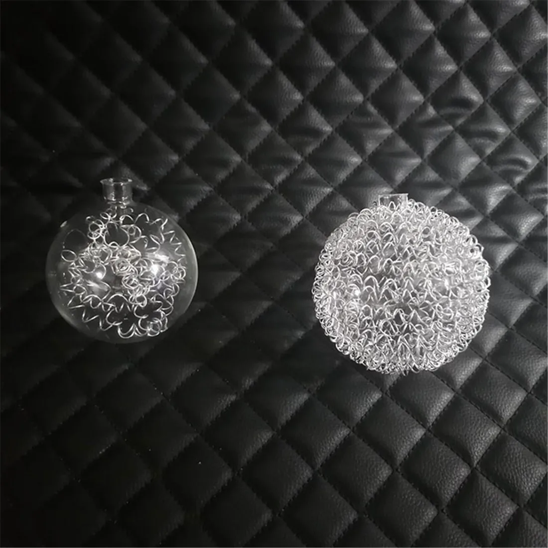 G4-Wire-Light-Shade-10mm-opening-fitter-Globe-aluminum-wire-glass-ball ...