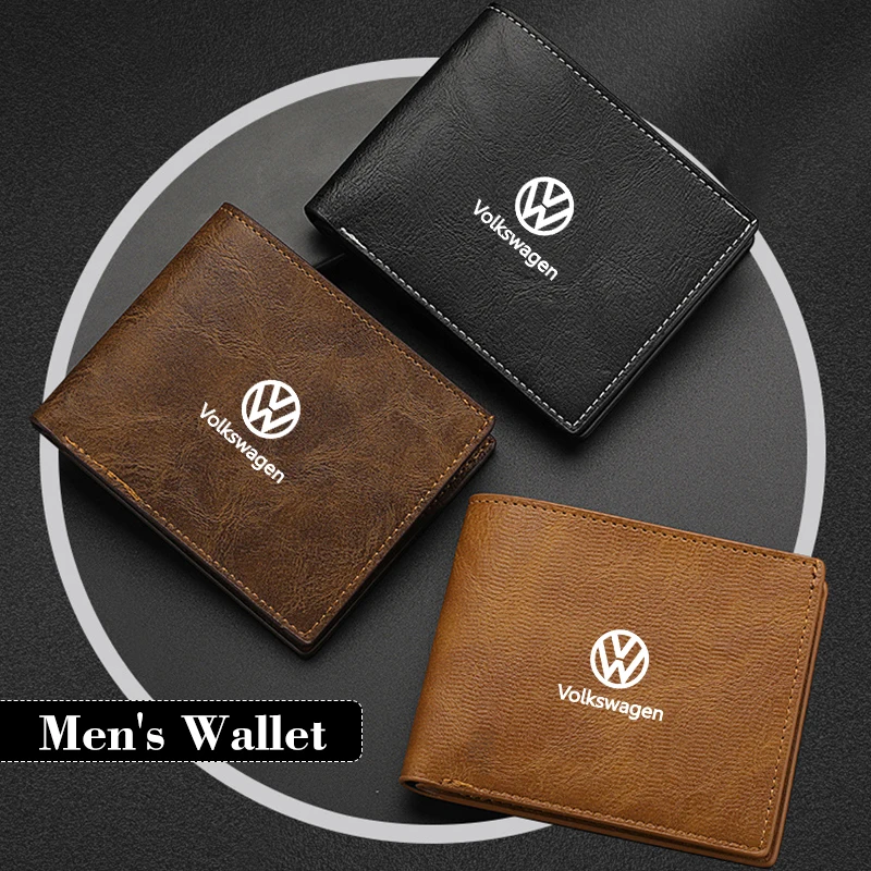 Men Wallet Car Logo Leather Coin Purse Personalised ID Card Holder For ...