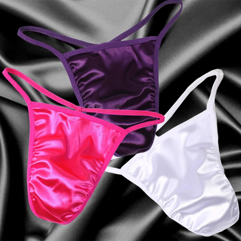 String-en-Satin-Extensible-Ultra-Fin-pour-Homme-Sous-v-tement-Taille ...