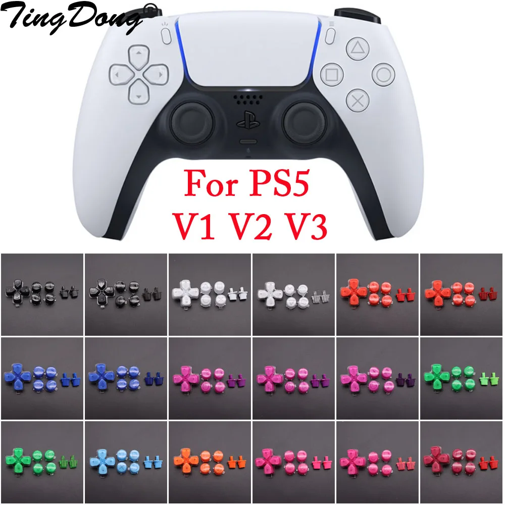 Repuesto-para-mando-de-PS5-Dpad-y-ABXY-Jelly-Button-piezas-de-reparaci ...